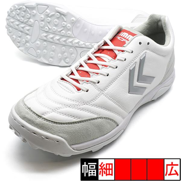 hummel（ヒュンメル） アピカーレ5 SL WIDE TF hummel HAS3117-1020 ホワイト×レッド フットサルシューズ ...