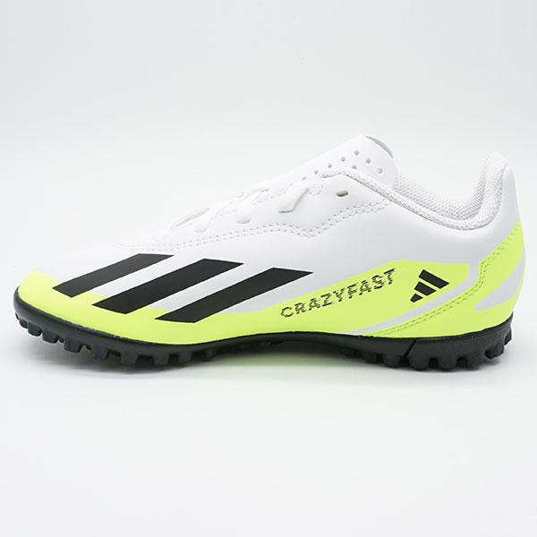 adidas エックス クレイジーファスト.4 TF J アディダス IE4066 ホワイト ジュニア サッカー トレーニングシューズ ...