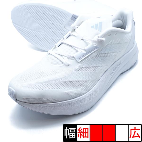 adidas アディゼロ デュラモ スピード M アディダス IE9671 ホワイト ランニングシューズ : フタバスポーツフットボール店 ...