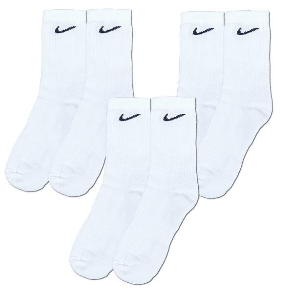 NIKE（ナイキ） NIKE 3P エブリデイ クッション クルー ソックス SX7664-100 サッカー フットサル ストッキング ...