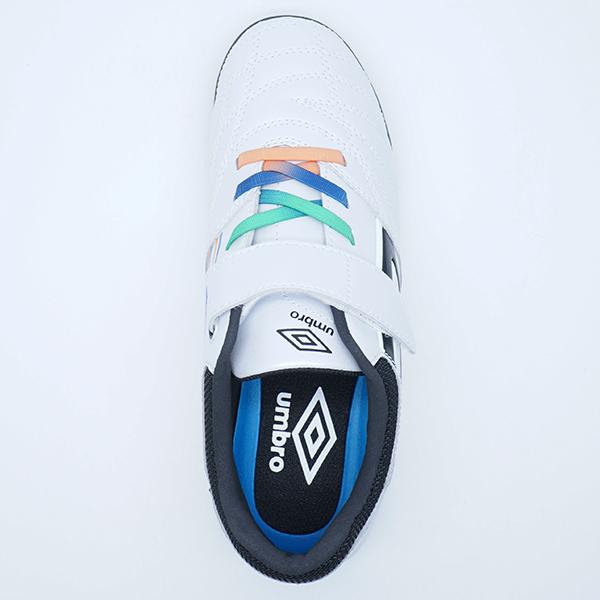 umbro アクセレイター SB JR WIDE アンブロ UF4FCST5J-WHBK ホワイト ジュニア サッカー トレーニングシューズ ベルクロ : フタバスポーツフットボール店 ...
