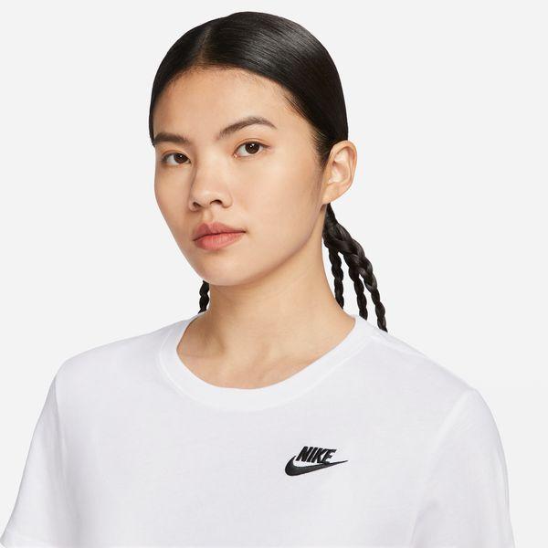 NIKE 【ネコポス送料無料】ナイキ レディース Tシャツ スポーツウェア クラブ エッセンシャル DX7903-100 ウィメンズ 半袖 綿 ...