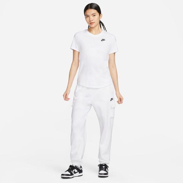 NIKE 【ネコポス送料無料】ナイキ レディース Tシャツ スポーツウェア クラブ エッセンシャル DX7903-100 ウィメンズ 半袖 綿 ...