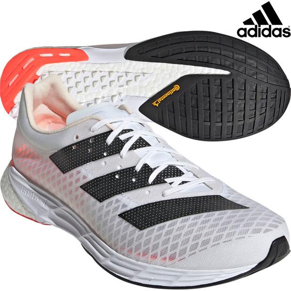 adidas ランニングシューズ アディダス アディゼロ プロ ADIZERO PRO カーボンプレート ホワイト/ブラック ランニング ...