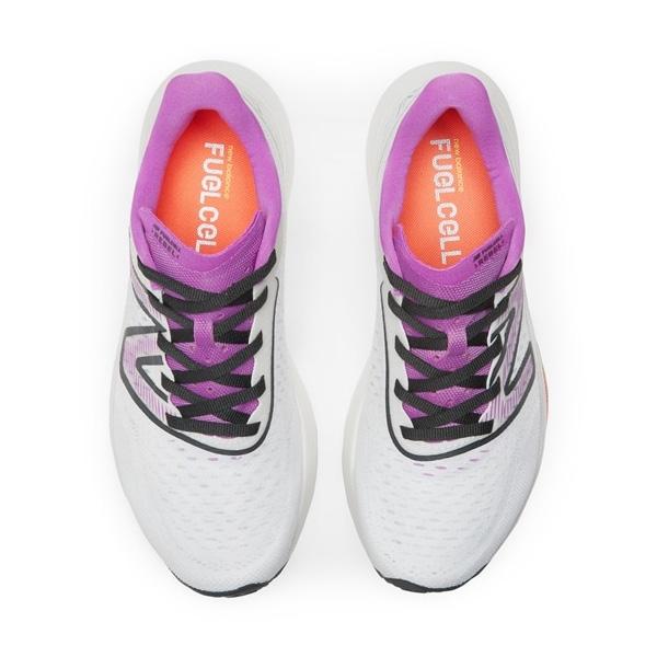 New Balance ニューバランス レディース ランニングシューズ ヒューエルセル レベル FuelCell REBEL WFCX-B-CW3 マラソン ジョギング 厚底 ホワイト ...