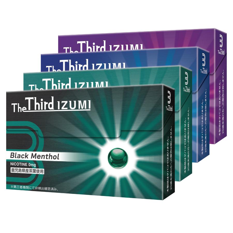The Third IZUMI ザサード イズミ 4箱セット 加熱式タバコ IQOS ILUMA互換 イルマ対応 ニコチンレス 吸い比べ カプセル搭載 日本製 禁煙グッズ ...