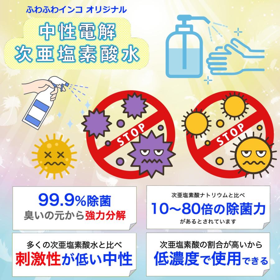 中性電解次亜塩素酸水 10L : ふわふわインコYahoo!ショップ - 通販 - Yahoo!ショッピング