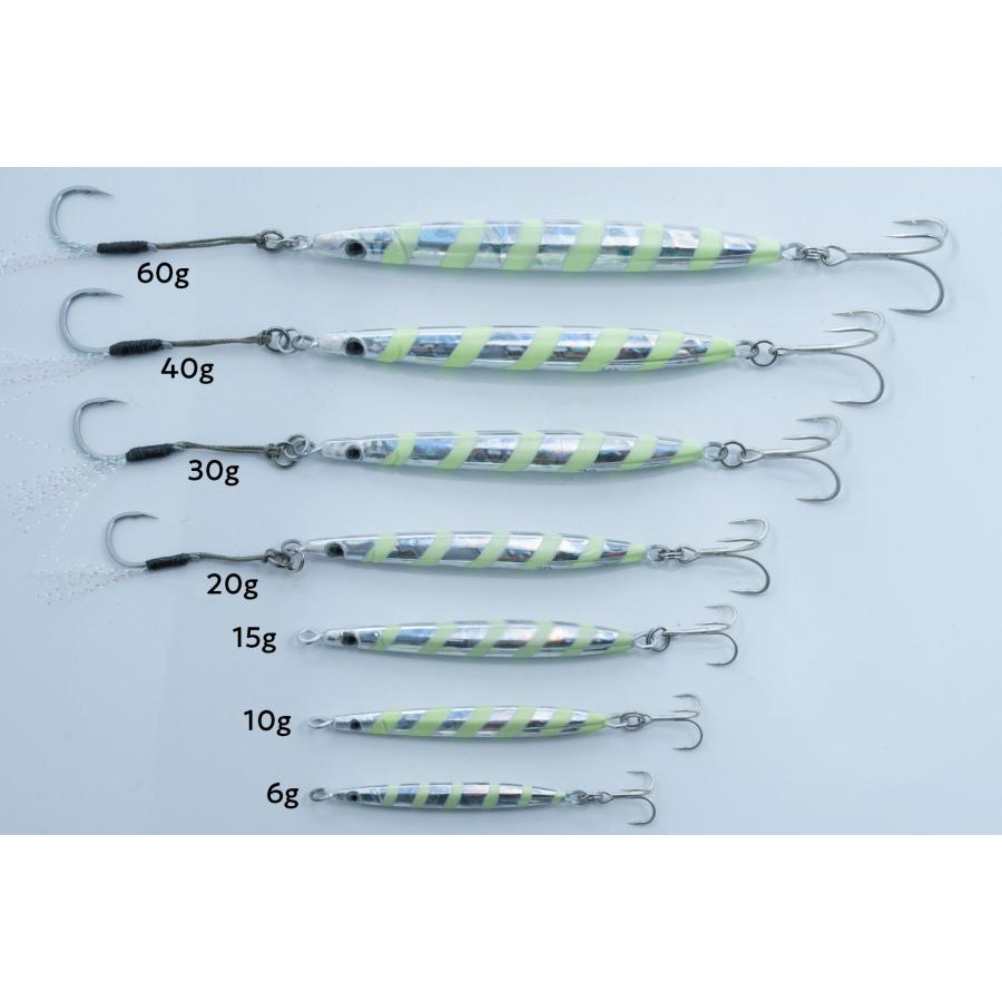 Zeake ジーク Gスラッシャー 40g GS008 ゼブラグロー メタルジグ ショア キャスティング : FWS-アルファ - 通販 - Yahoo!ショッピング