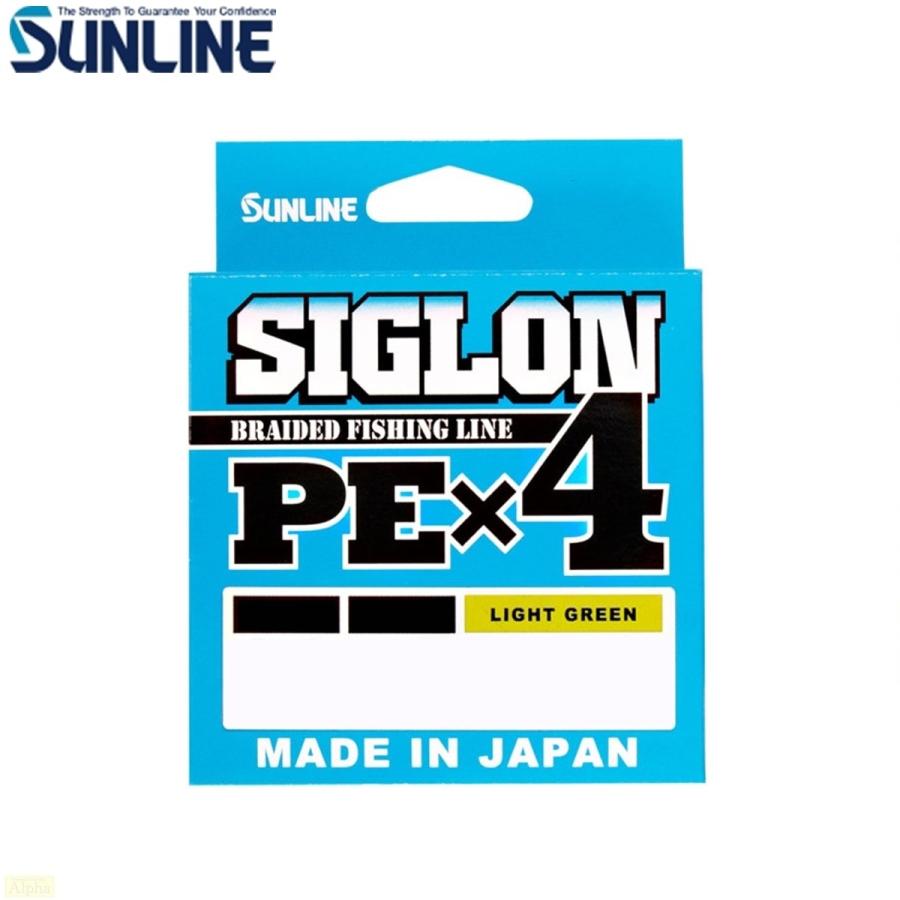 サンライン シグロン PEx4 150m 1.5号 ライトグリーン 4本編み PEライン : FWS-アルファ - 通販 - Yahoo!ショッピング