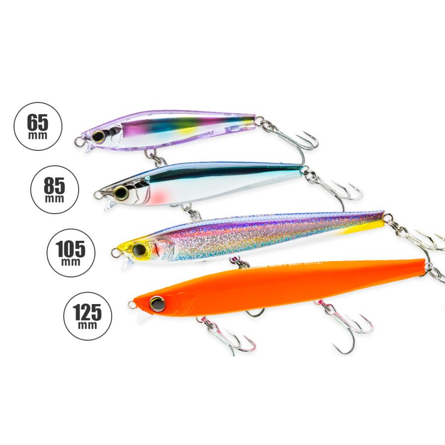 DUEL デュエル ハードコア ヘビーショット S 125mm 40g 17.HKVK ケイムラカタクチ シンキングペンシル サーフ 青物 ...