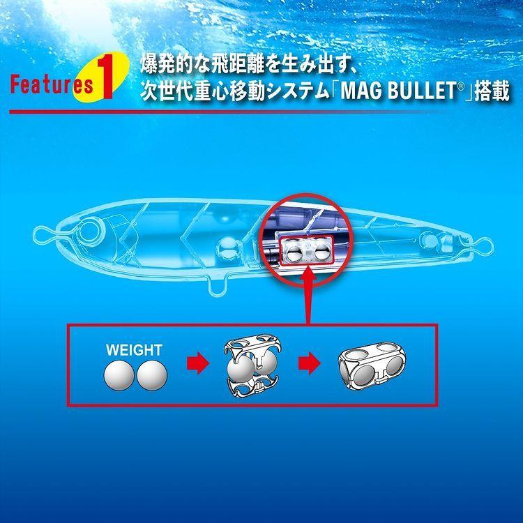 デュエル ハードコア バレットダイブ F140 50g #3.HKVK ケイムラカタクチ ダイビングペンシル 青物 マグロ :F1222 ...