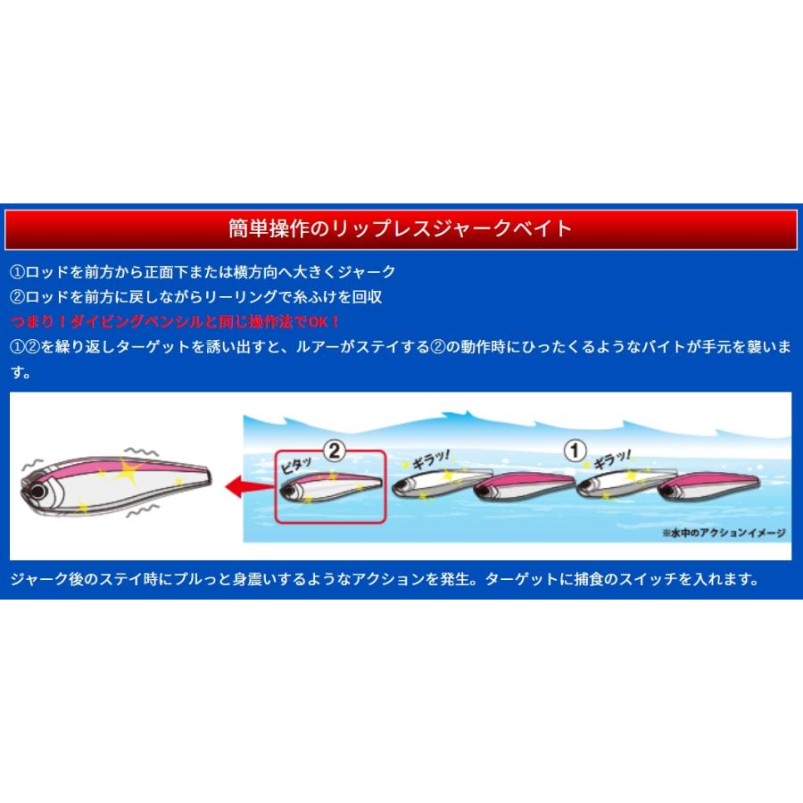 DUEL デュエル ハードコア ウォータードライブ S150 75g 10.TM クリアー スローシンキング ジャークベイト 青物 マグロ ...