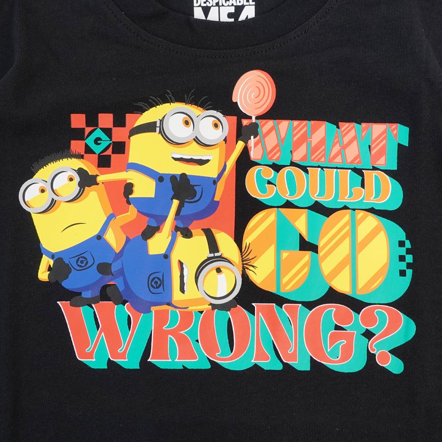 ミニオンズ MINIONS DM4 ハチャメチャ 子供服 キッズ Tシャツ KIDS 半袖 男の子 女の子 ブラック ホワイト 120 130 140 : 22863247 : ガレージ ...