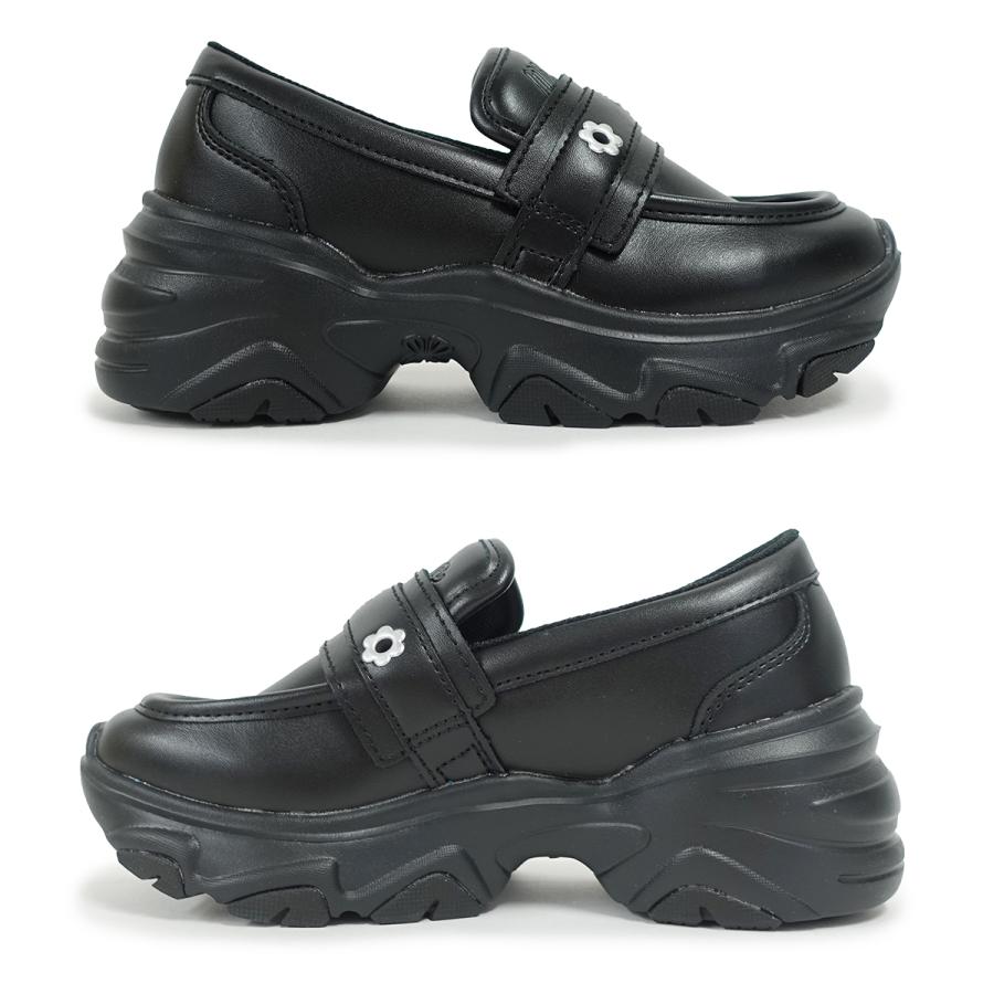 Ni-mo ムーンスター ニーモ スニーカー ローファー ジュニア NM J140 CHUNKY LOAFER ブラック 厚底 子供靴 女の子 靴 かわいい おしゃれ moonstar ni ...