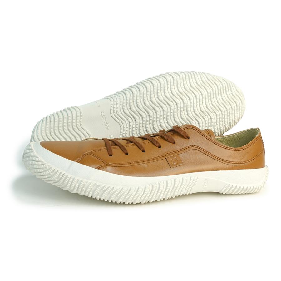 SPINGLE スピングル スニーカー ローカット SP-110 ブラウン 茶 メンズ レディース 革 カンガルーレザー 定番 日本製 ...