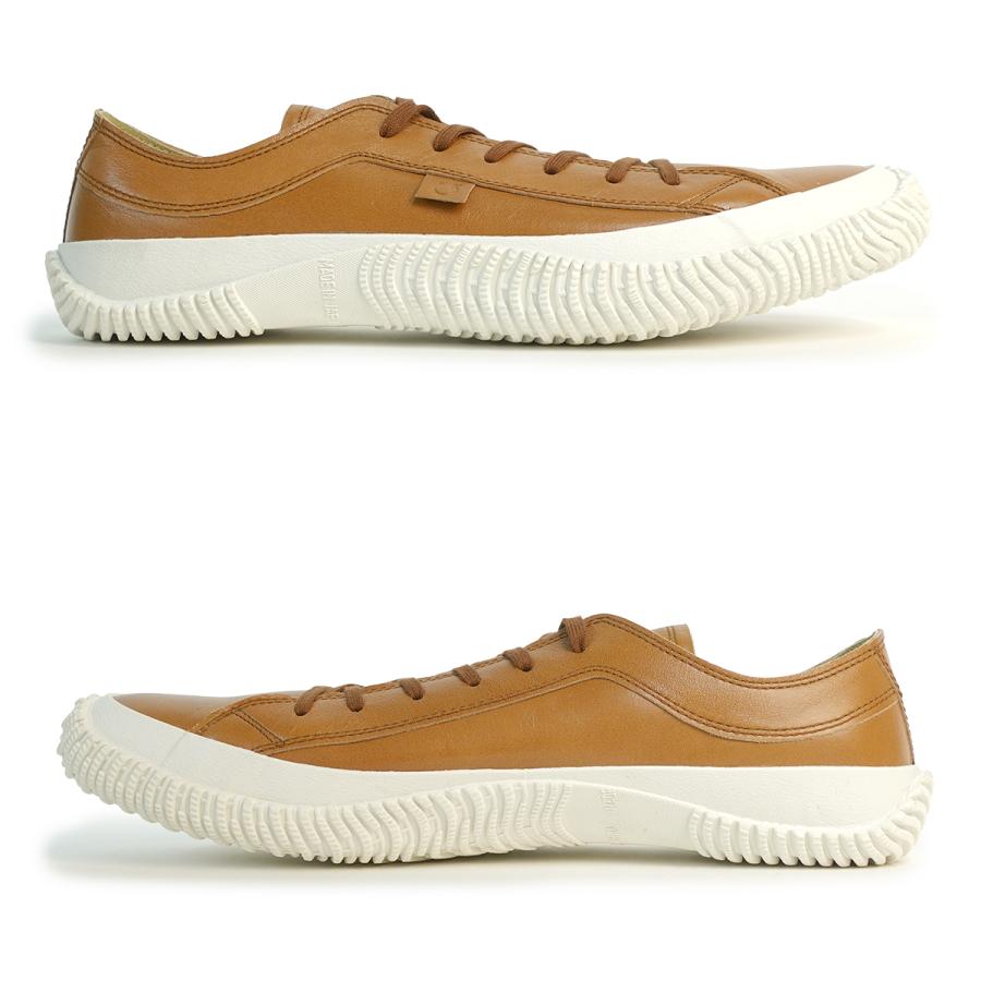 SPINGLE スピングル スニーカー ローカット SP-110 ブラウン 茶 メンズ レディース 革 カンガルーレザー 定番 日本製 ...