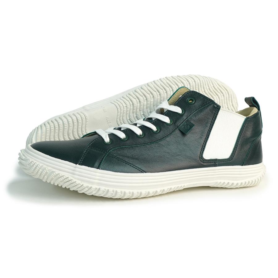 SPINGLE スピングル スニーカー SP-442 ディープグリーン メンズ レディース 革 カンガルーレザー 定番 日本製 スピングル ...