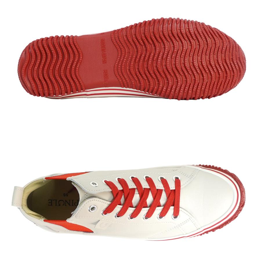 SPINGLE（スピングル） スニーカー レディース SP-442 YOU シロ/アカ