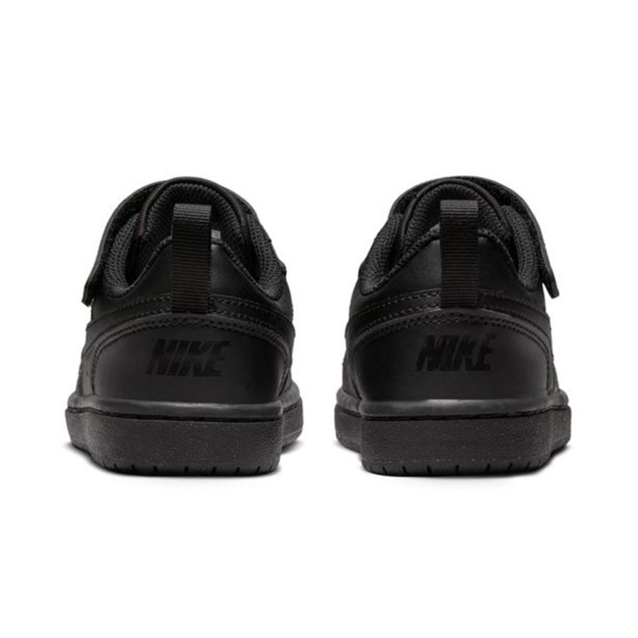 NIKE（ナイキ） キッズ 子供靴 ジュニア スニーカー コート ボロー LOW リクラフト PS DV5457-002 ブラック COURT ...