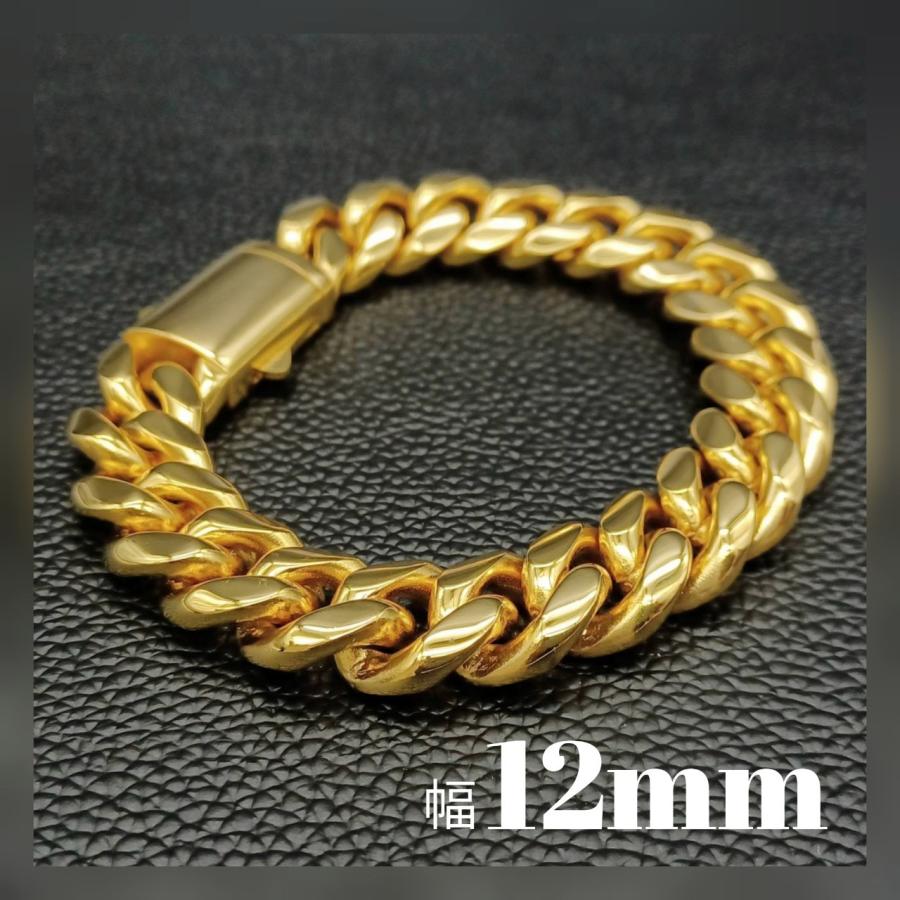 【超高級】 極太 喜平 ゴールド ブレスレット 幅12mm 18K GP 18金 K18 HIPHOP ストリート ヒップホップ メンズ ヴィンテージ : Gleam Jewelry ...
