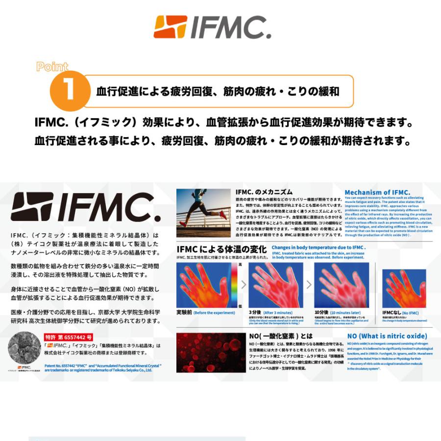 イフミック IFMC 靴下 リカバリーウェア 疲労回復 スポーツ ソックス プレゼント 26cm 27cm メンズ STICKER IF : a4866-80239900 : G-passio ...