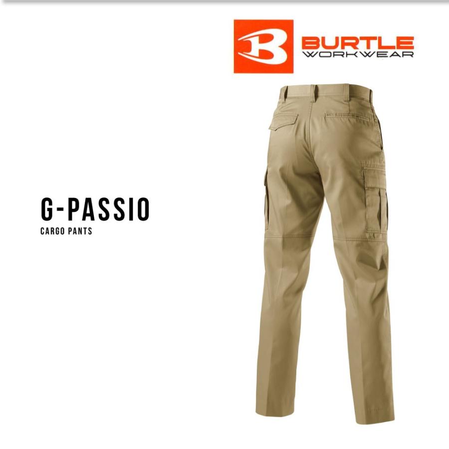 BURTLE バートル 6086 カーゴパンツ 無地 ワーク 仕事着 作業着 日本製 洗濯耐久性 ネイビー ベージュ カーキ :e0003a-6086:G-passio ジーパッシオ - 通販 ...