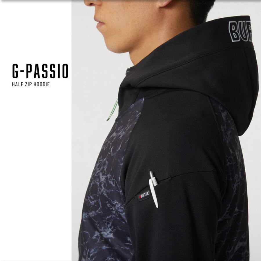 パーカー メンズ バートル BURTLE おしゃれ ハーフジップ ストレッチ 裏起毛 4079 吸汗速乾 消臭 ユニセックス スポーツ ワーク : G-passio ジーパッシオ - 通販 ...