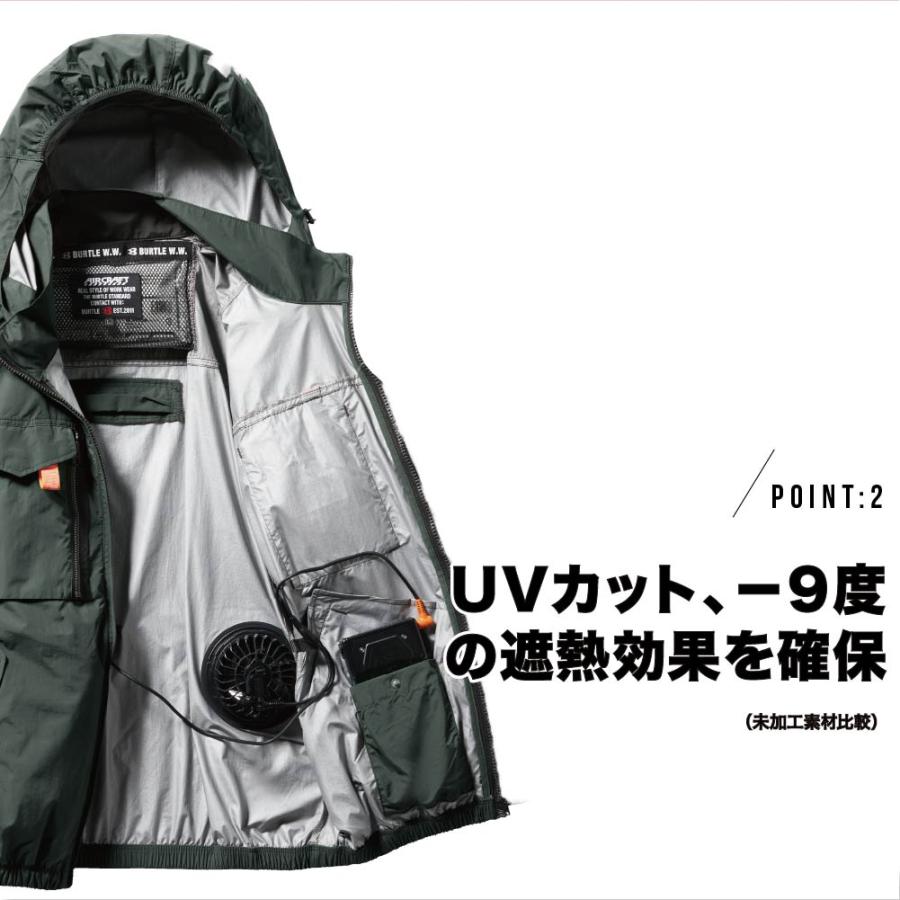 BURTLE バートル エアークラフト 2024SSモデル ベスト AC1154 接触冷感 ファン 作業着 作業服 釣り アウトドア 現場 XXL : G-passio ジーパッシオ - 通販 ...
