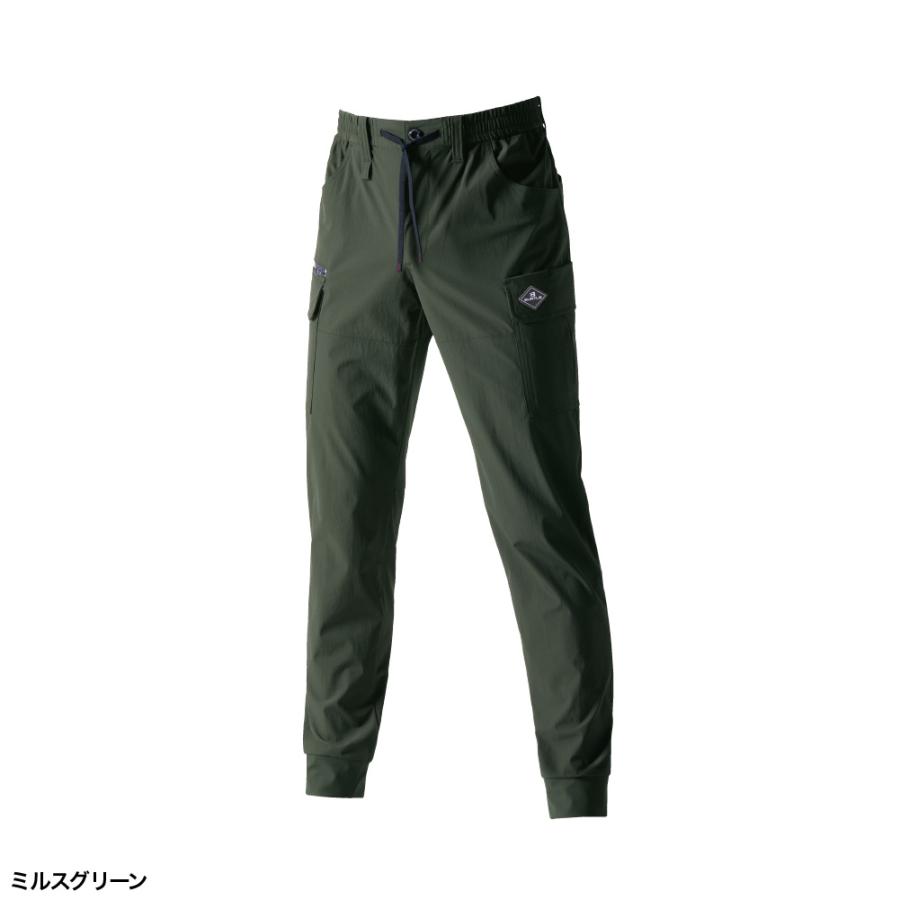 BURTLE バートル burtle 1022 カーゴパンツ ストレッチ テーパード 速乾 接触冷感 UVカット イージーパンツ 作業服 軽量 ナイロンタ : G-passio ジーパッシオ ...