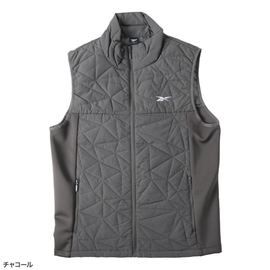 Reebok リーボック ベスト 軽量 中綿 キルティング メンズ 防風 防寒 撥水 発熱 保温 スポーツ観戦 スポーツ 運動 アウター ...