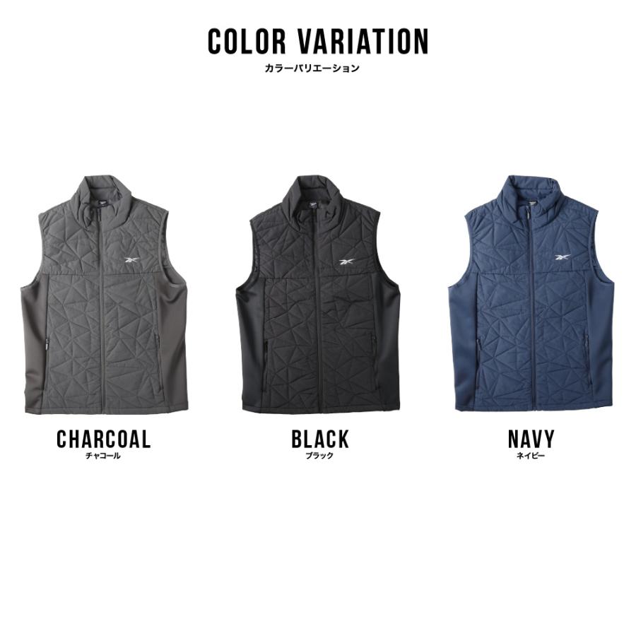 Reebok リーボック ベスト 軽量 中綿 キルティング メンズ 防風 防寒 撥水 発熱 保温 スポーツ観戦 スポーツ 運動 アウター ...