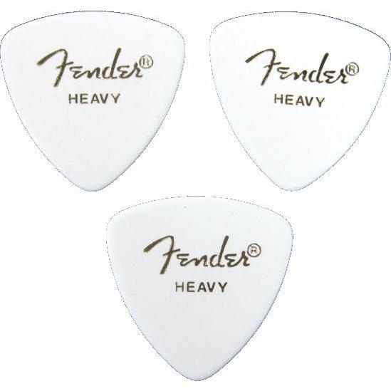 Fender CLASSIC CELLULOID 346 shape White Heavy フェンダー ピック 3枚セット (白 おにぎり ...
