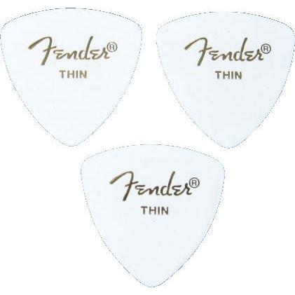 Fender CLASSIC CELLULOID 346 shape White Thin フェンダー ピック 3枚セット (白 おにぎり ...
