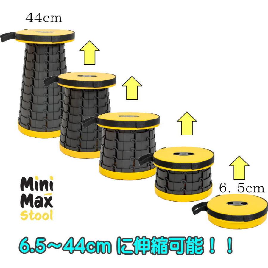 お取り寄せ商品] Mini Max Stool Minimax“Telescoping”Stool Black ミニ・マックス・スツール 伸縮式スツール ※ケース＆クッション セット : 楽器 ...
