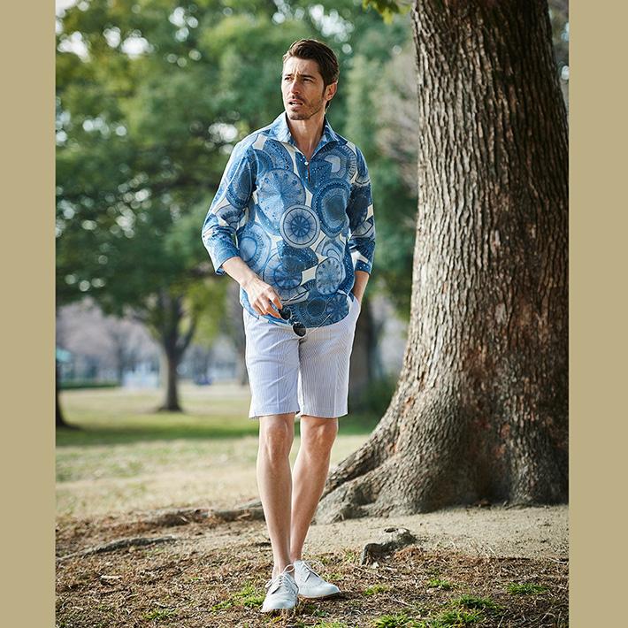 g-stage SALE ジーステージ G-STAGE メンズ 在庫限り ショートパンツ ハーフパンツ 清涼 シアサッカー ウエストリブ ウォッシャブル 洗える スポーツ ゴルフ 330515 ...