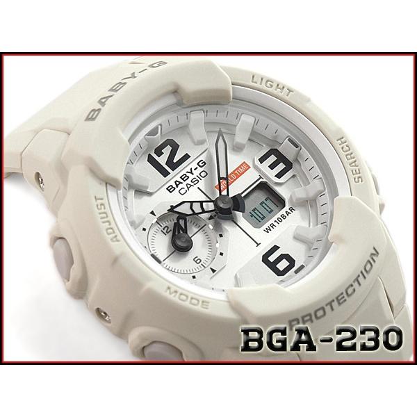 BABY-G ベビーG Baby-G ベビージー カシオ CASIO アナデジ 腕時計 ベージュ カーキ BGA-230-7B2 : G専門店 ...