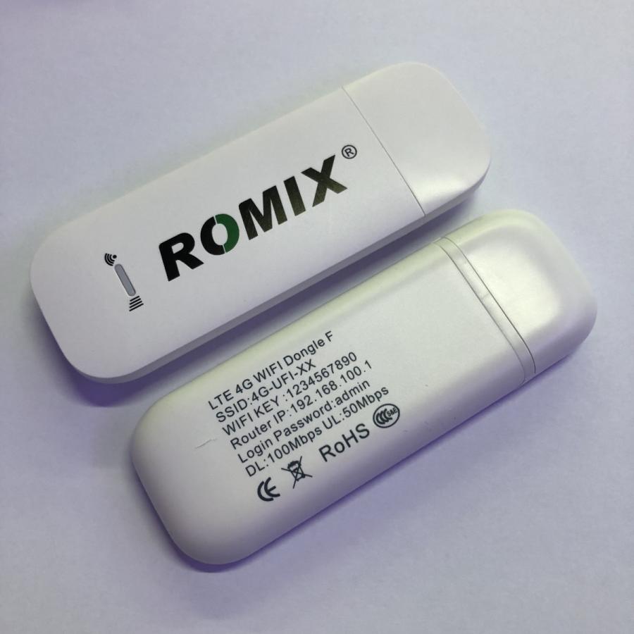 ROMIX 4G LTE WIFI Dongle SIMフリー usb型 モバイル Pocket WiFi ルーター : グローバルトレード ...