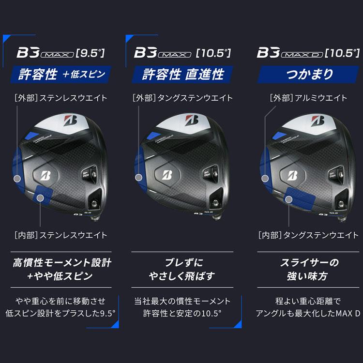BRIDGESTONE GOLF (期間限定) ブリヂストン ゴルフ B3MAX ドライバー VANQUISH BS40 for MAX ...