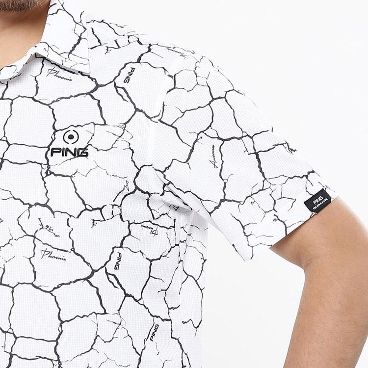 PING ピン 総柄プリント 半袖ポロシャツ メンズ 2025春夏 ゴルフウェア 621-5160307 : ジーゾーン ゴルフ Yahoo ...