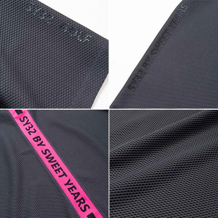 SY32 by SWEET YEARS 【5月7日入荷分】 SY32ゴルフ 3D-FACE BACK NEON MOCK モックネックシャツ メンズ 2025春夏 ゴルフウェア SYG ...
