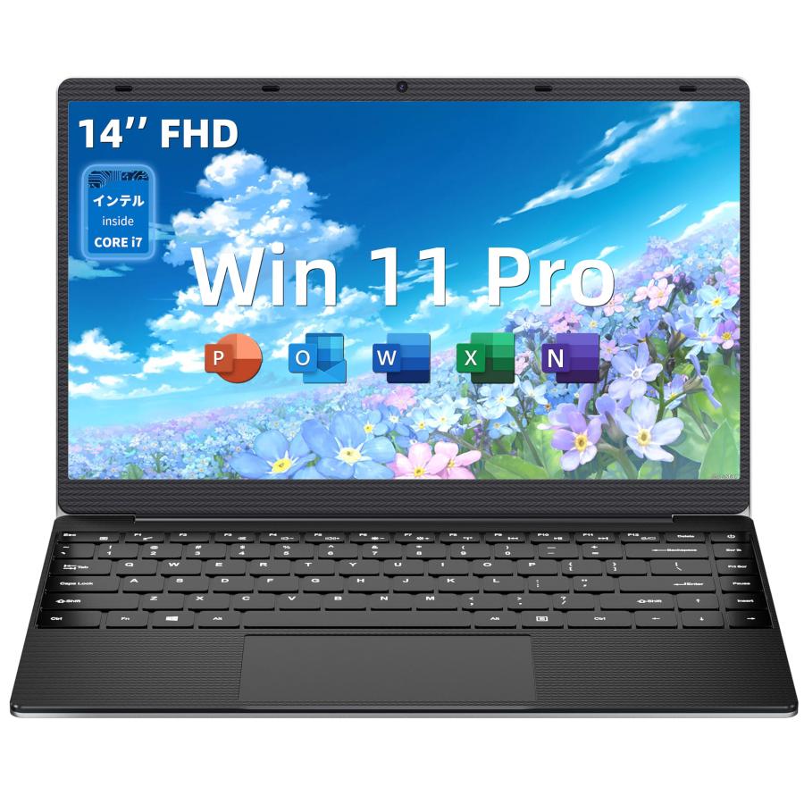 Jumper Ezbook X6 ノートパソコン【MS 2019 office/win11搭載】14.1 インチ Core i7-7Y75 ...