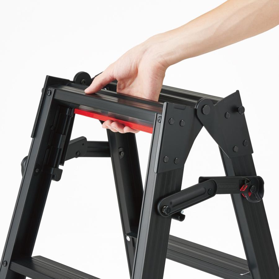 長谷川工業 1000円クーポン付 脚立 はしご RYZLB-15 W55〜64×D89〜114 9.2kg 長さ1.31〜1.76m はしご時長さ 2.76〜3.69m 最大質量：100kg ...