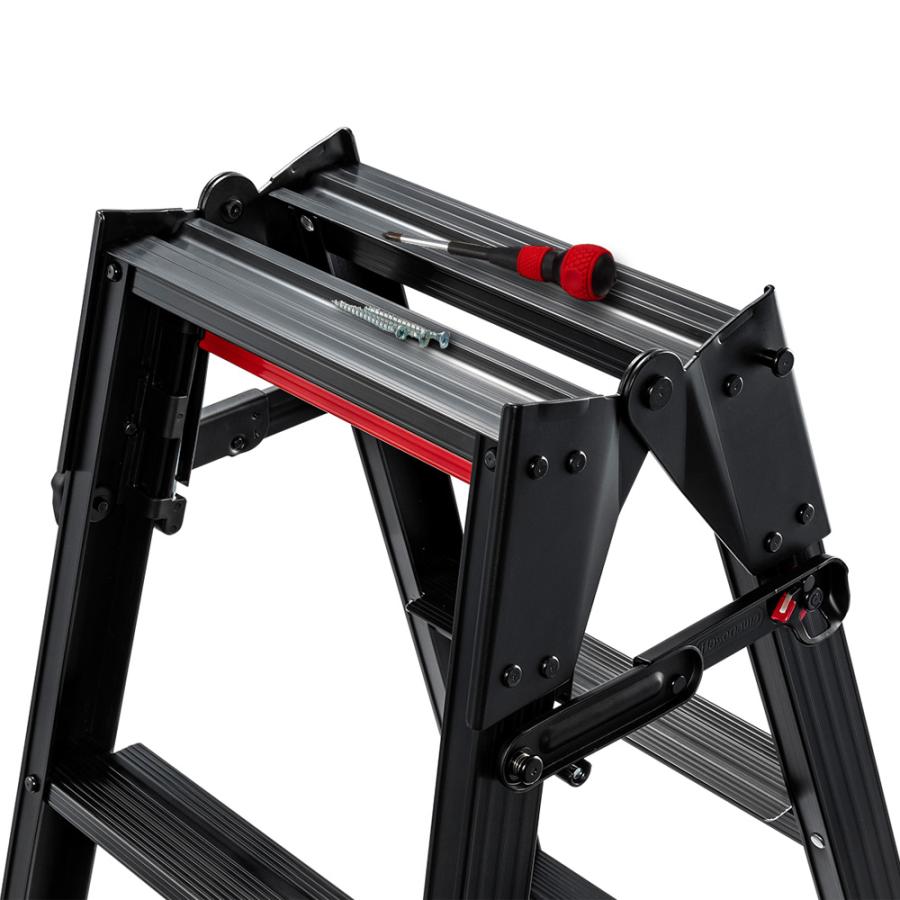 1000円クーポン付 脚立 はしご 長谷川工業 RYZLB-15 W55〜64×D89〜114 9.2kg 長さ1.31〜1.76m はしご時長さ 2.76〜3.69m 最大質量：100kg ...