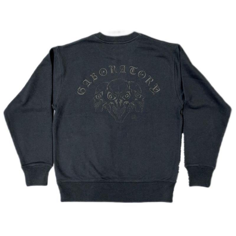 Gaboratory Triple Skull Embroidery Heavy Weight Sweatshirts (刺繍) [S-02 ...