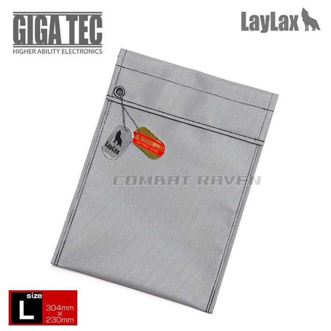 LayLax 【LAYLAX/GIGA TEC】PSE リポ セーフティーバッグ(L)304x230mm/LiPO/LiFe/充電/エアガン/ライラクス/ギガテック/131904〈#0108 ...
