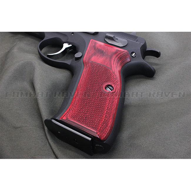 【PANDORA ARMS】ウッドグリップ KSC製CZ75用 チェッカー・レッド/ポスト投函送料無料(同梱不可)/AWG-1450/084509/284508〈#0109-CI0600-RE ...