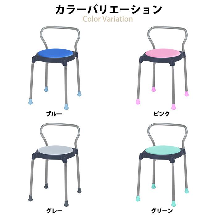 丸椅子 スツール E-CUPPO-B 幅410x奥行430x高さ650mm 座面高445mm 座面Φ360mm 背付 : オフィス家具 ガジェットYahoo!店 - 通販 - Yahoo!ショッピング