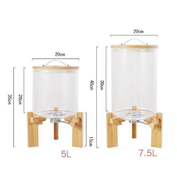 密閉米びつ ふた付き 5L /7.5L 10kg 15kg ガラス シリアル ディスペンサー 収納ジャー セット 目盛り付き 計量カップ 気密収納容器 : ガイストア - 通販 - Yahoo ...