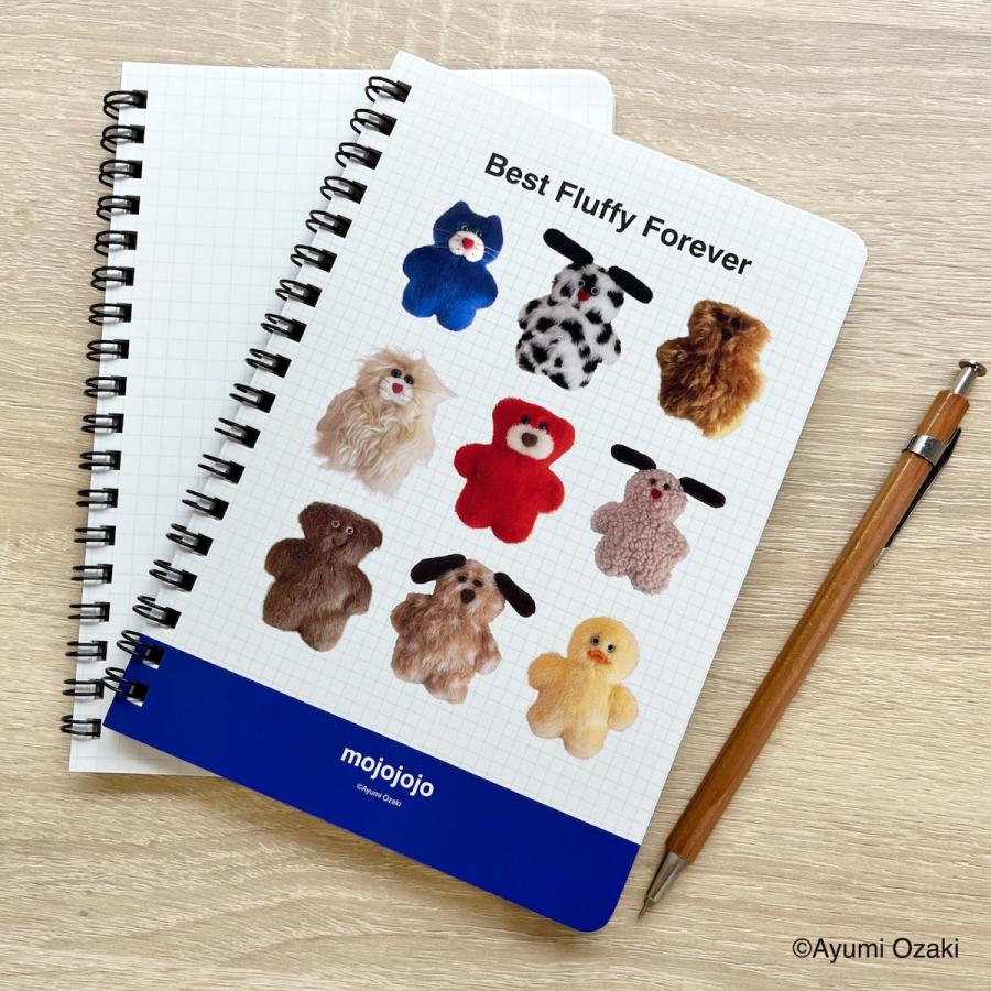 mojojojo モジョジョジョ B6 リング ノート グッズ みんな集合 もこもこくま ハッピーバースデー ねこ うさぎ ひよこ 尾崎歩美 文房具 文具 雑貨 モールドール : 学研ステイ ...