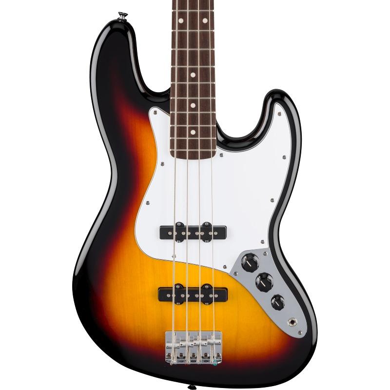 Fender Standard Jazz Bass, Laurel Fingerboard, White Pickguard, 3-Color ...